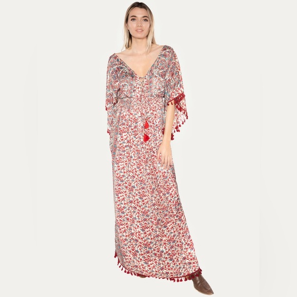 Anthropologie | Dresses | Nwt Anthropologie Raga Evanna Tassel Boho Maxi | Poshmark